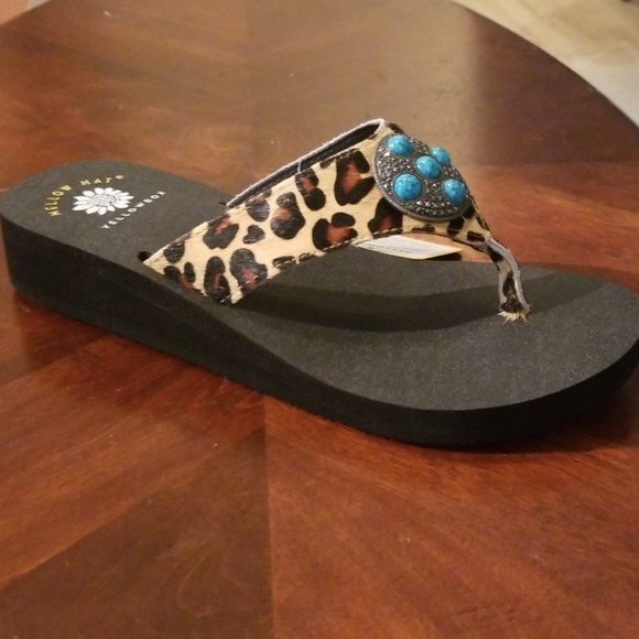 Yellow Box | Shoes | Yellowbox Leopard Flip Flop | Poshmark
